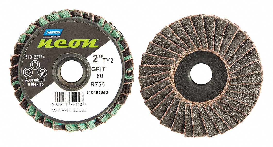 Mini Flap Disc,Medium,60 Grit,2" dia. - Grainger
