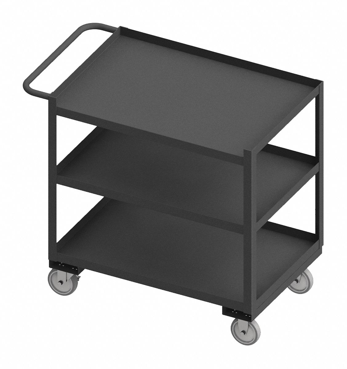 WESTWARD, 1,200 lb Load Capacity, Flat, Utility Cart with Lipped ...