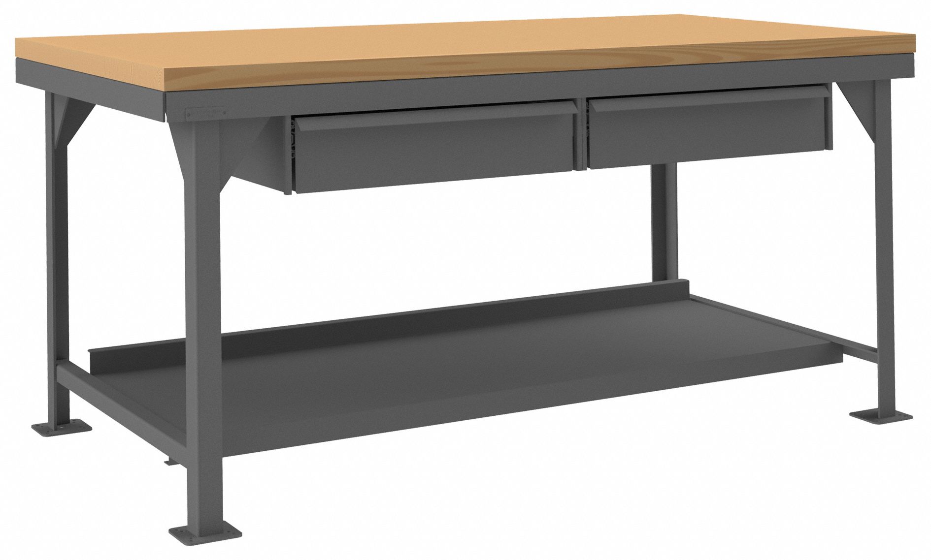 DURHAM MFG, Fixed Ht, Maple, Workbench - 52CL88|HDWBMT36962DR95 - Grainger