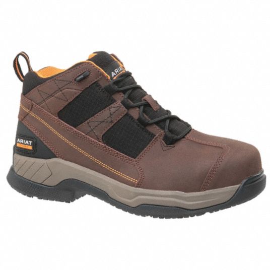 Hiker High, 12, D, Men's, Brown, Steel Toe Type, 1 PR - Grainger