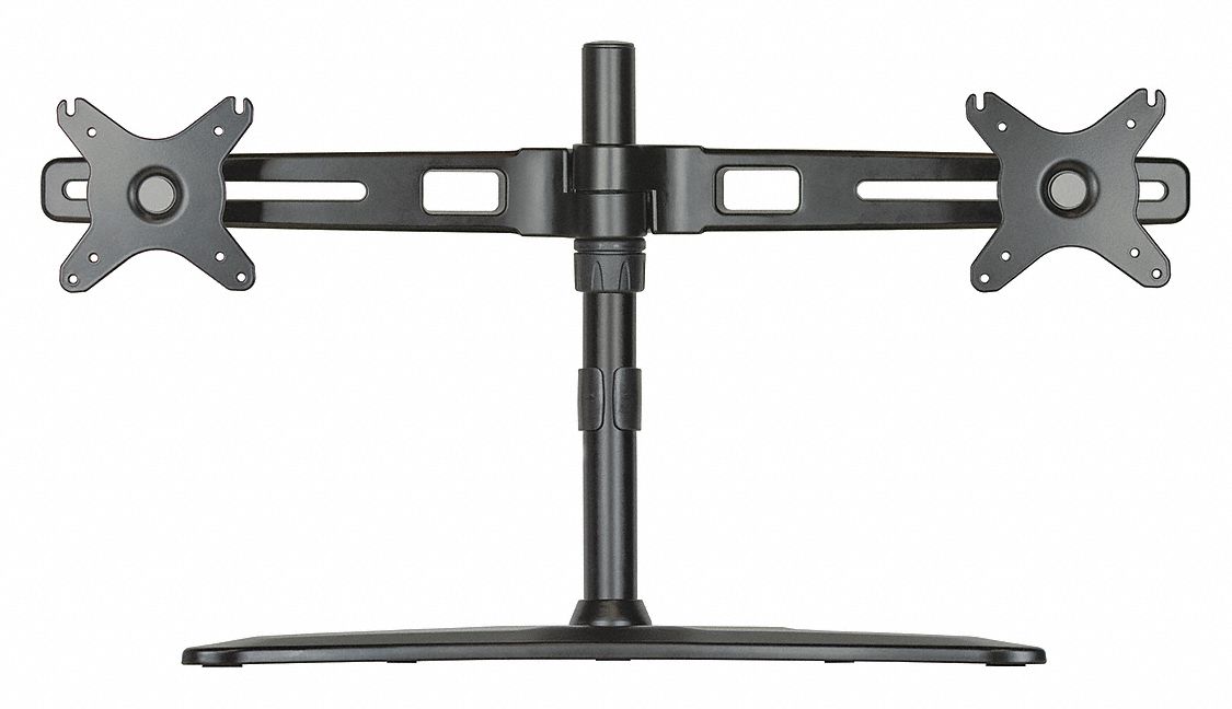 DOUBLESIGHT, For 27 in Screens, Max. 40 lb, Dual Monitor Stand - 52DD38 ...