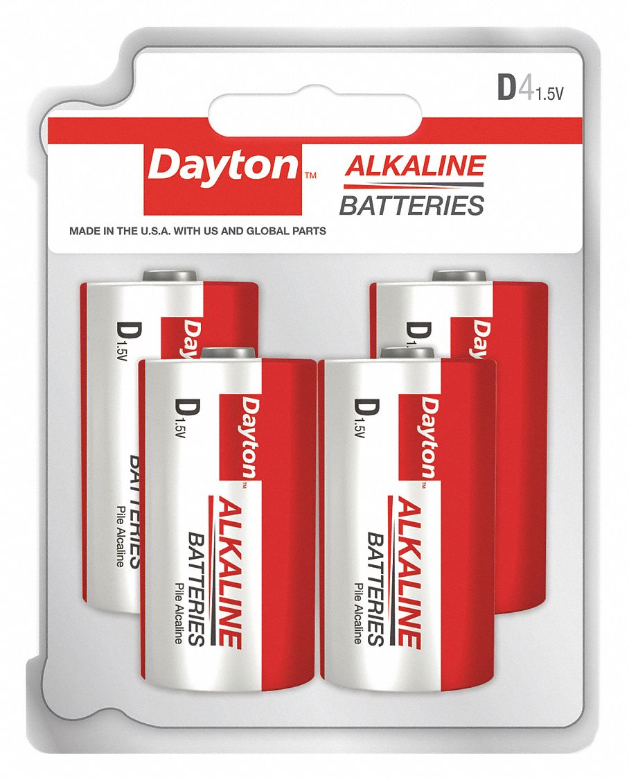D, Everyday, Battery - 52EG72|GRAIN813-4CF - Grainger