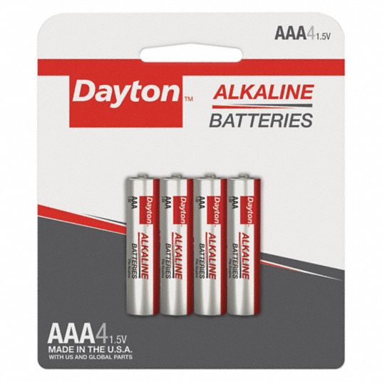 AAA, Everyday, Battery - 52EG76|GRAIN824-4F - Grainger