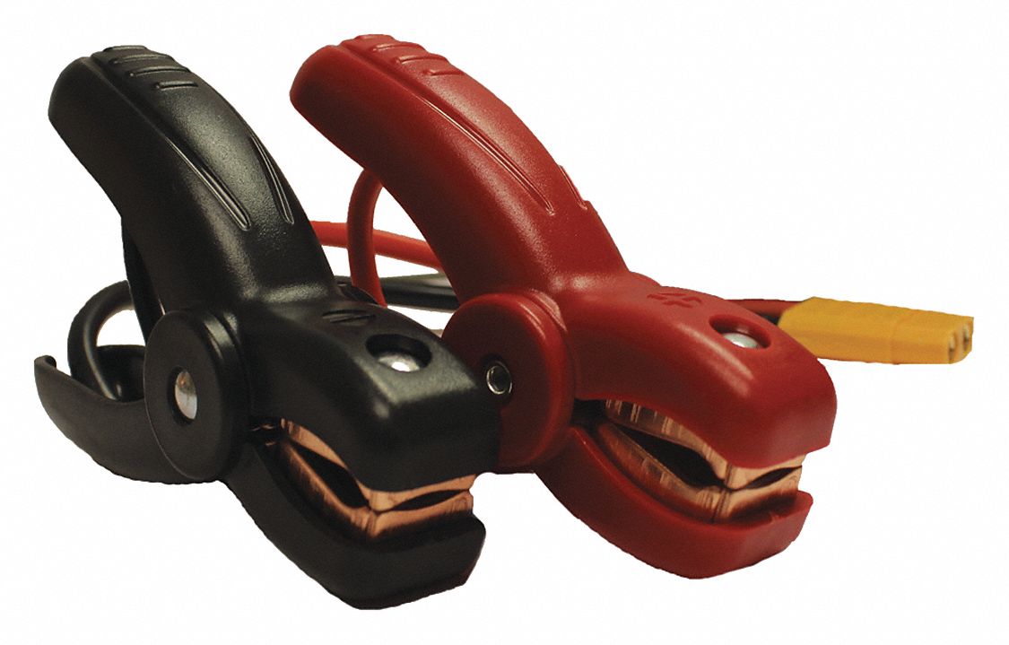 RESCUE Clamp Set: Mechanic, Plug-In, 200 A Max Current, 12V, Copper, 8 ...