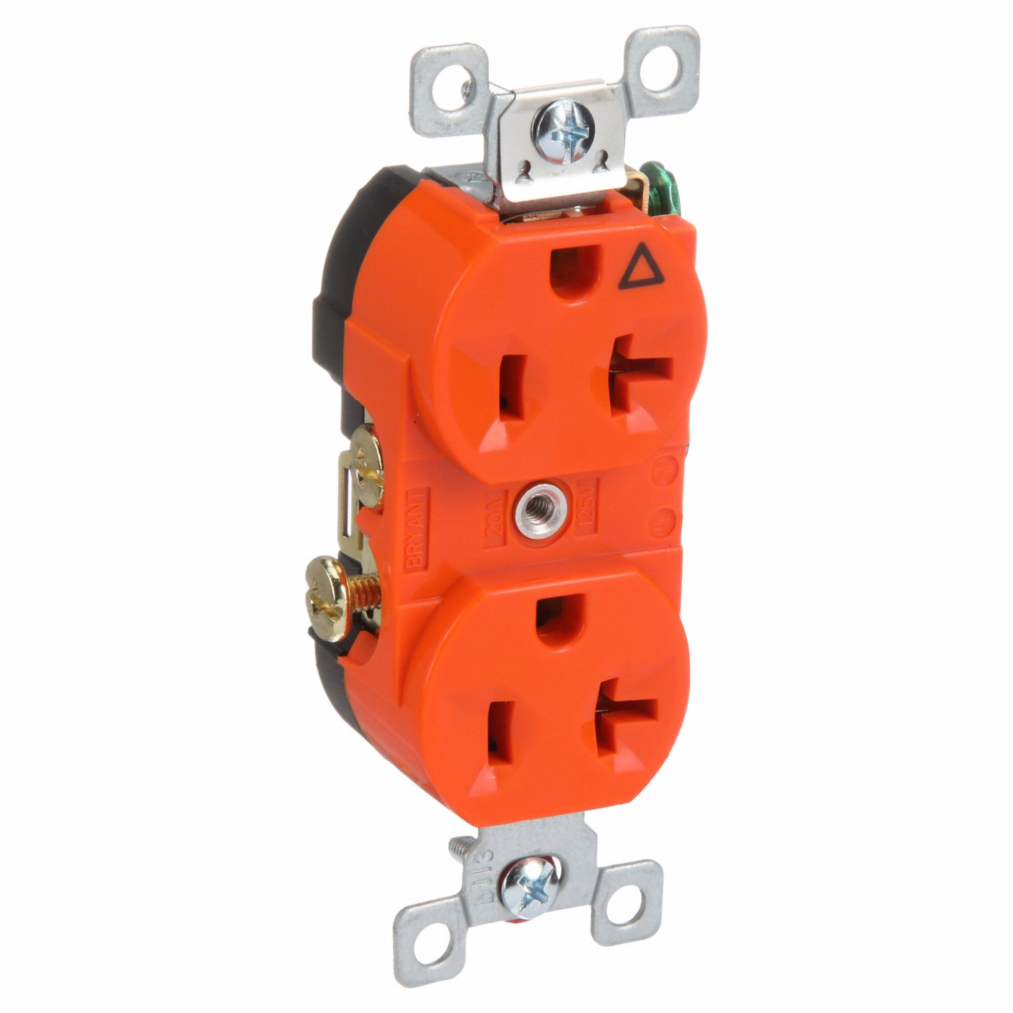 BRYANT, Duplex, Orange, Receptacle - 52HD77|CR20IG - Grainger
