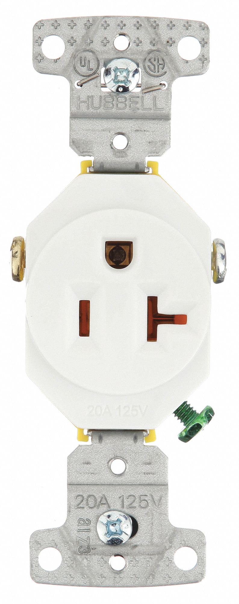 BRYANT, Single, White, Receptacle - 52HE18|RR201W - Grainger