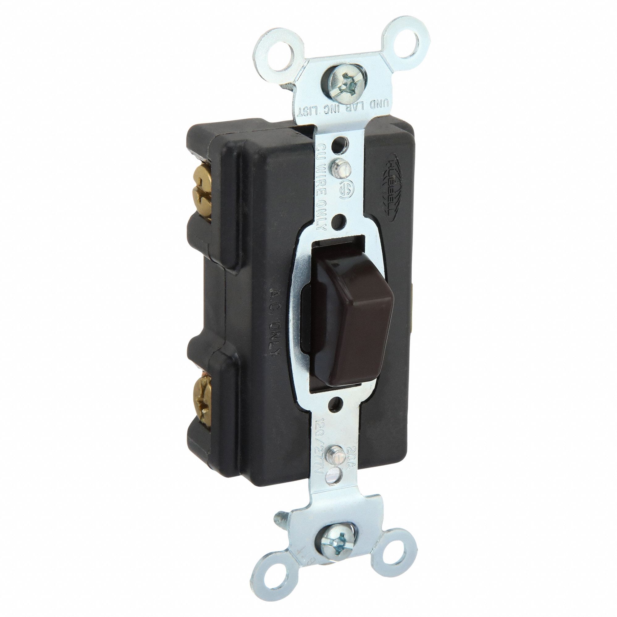 Push Button Switch, Single Pole, Wall Switch - 52HE38|4981 - Grainger