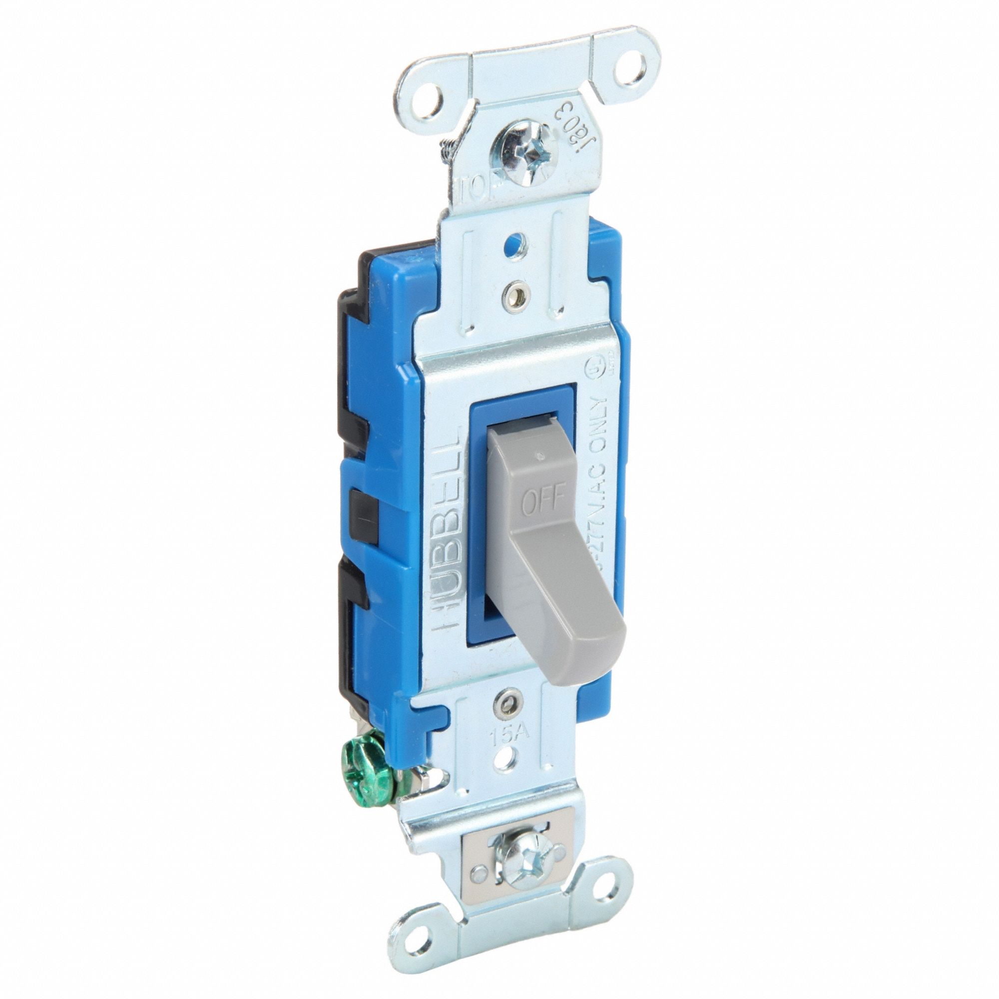 Toggle Switch, Single Pole, Wall Switch - 52HE44|4801BGRY - Grainger