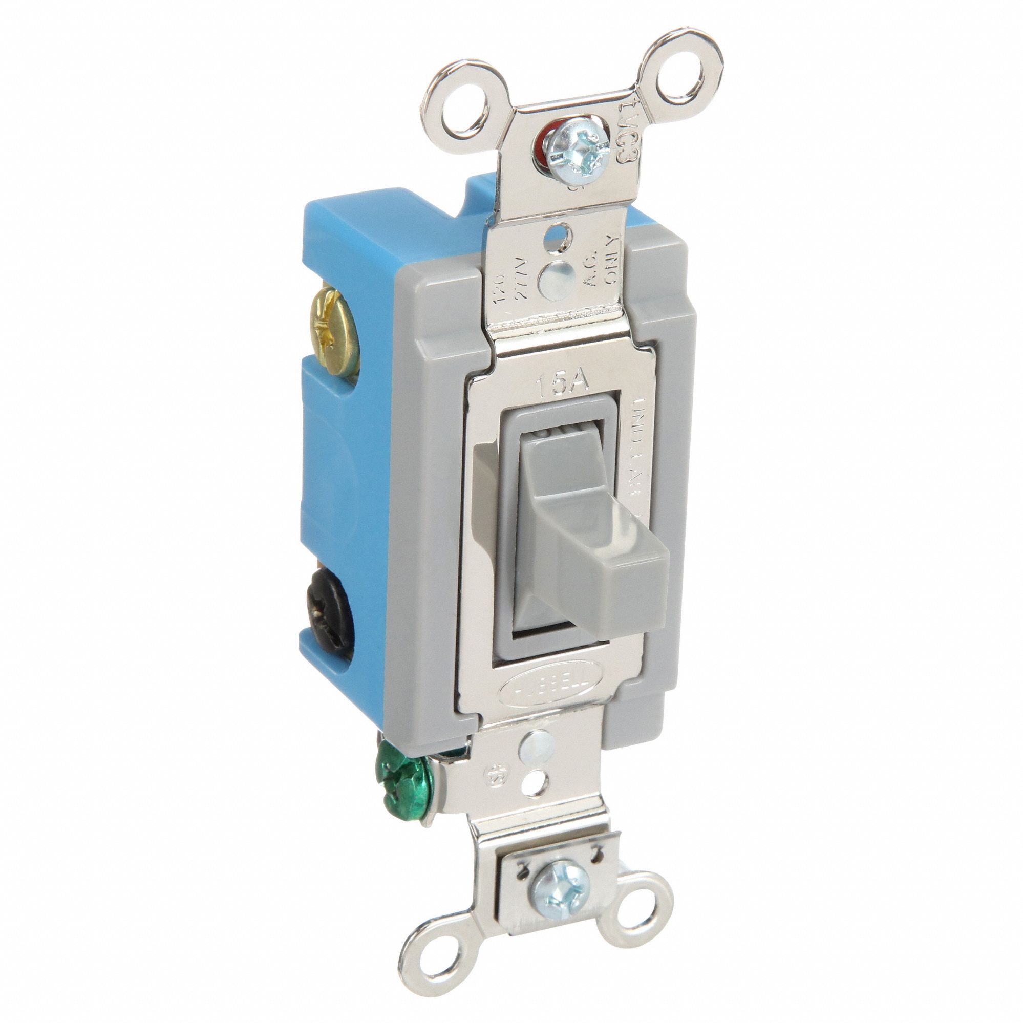 Toggle Switch, Single Pole/Double Throw, Wall Switch - 52HE56|4821GRY ...