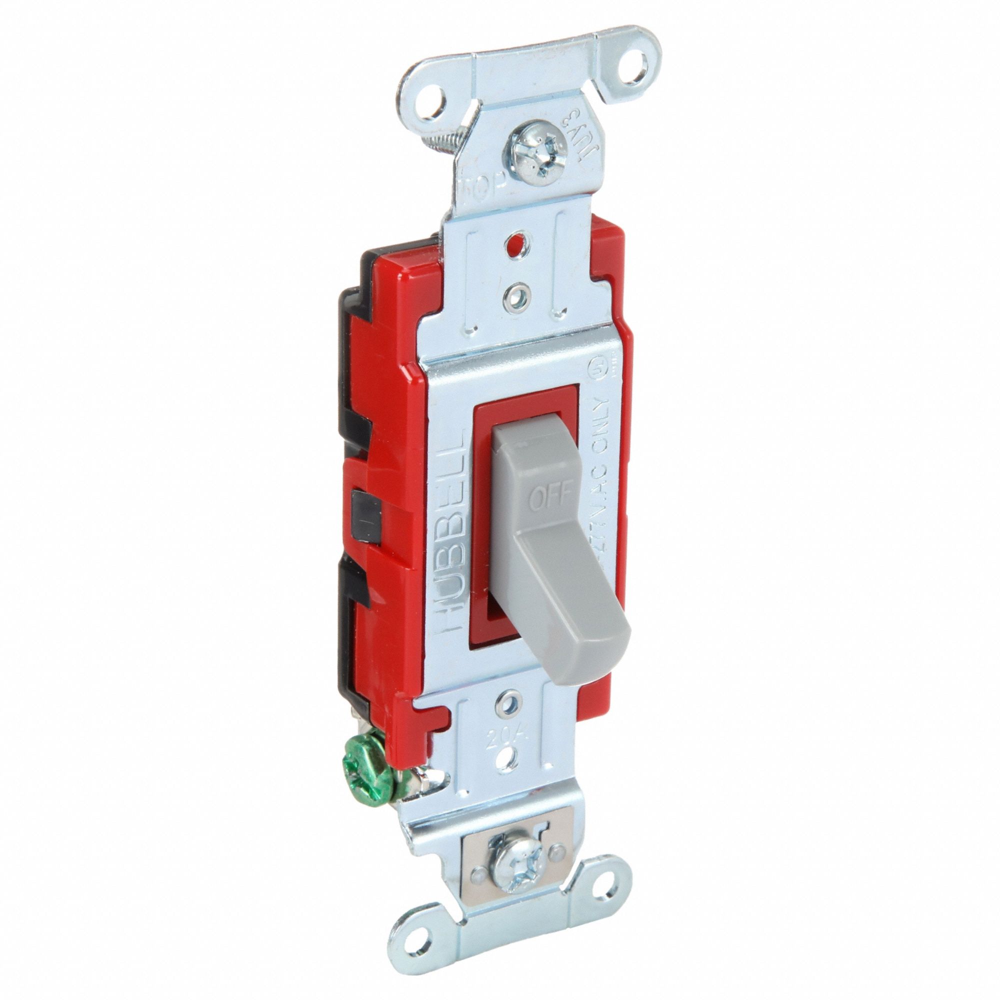 Toggle Switch, Single Pole, Wall Switch - 52HE58|4901BGRY - Grainger