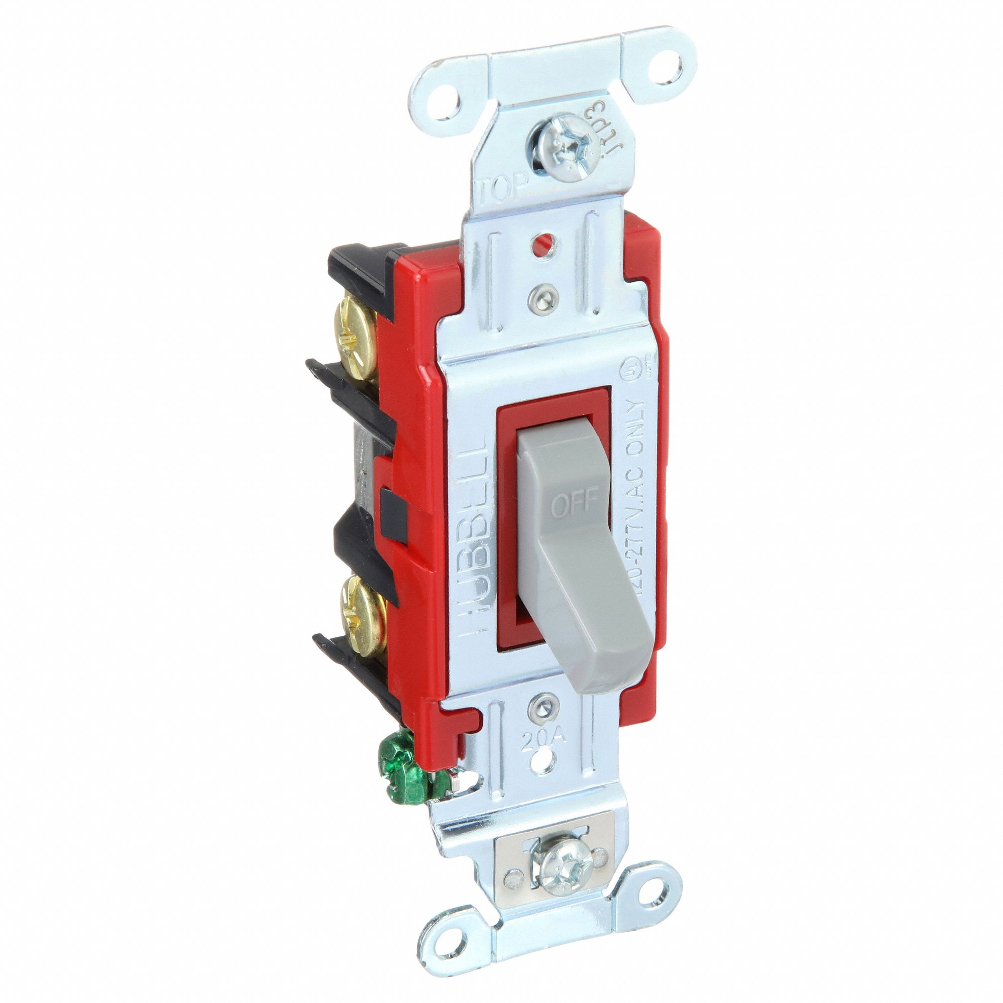 Toggle Switch, Double Pole, Wall Switch - 52HE64|4902BGRY - Grainger