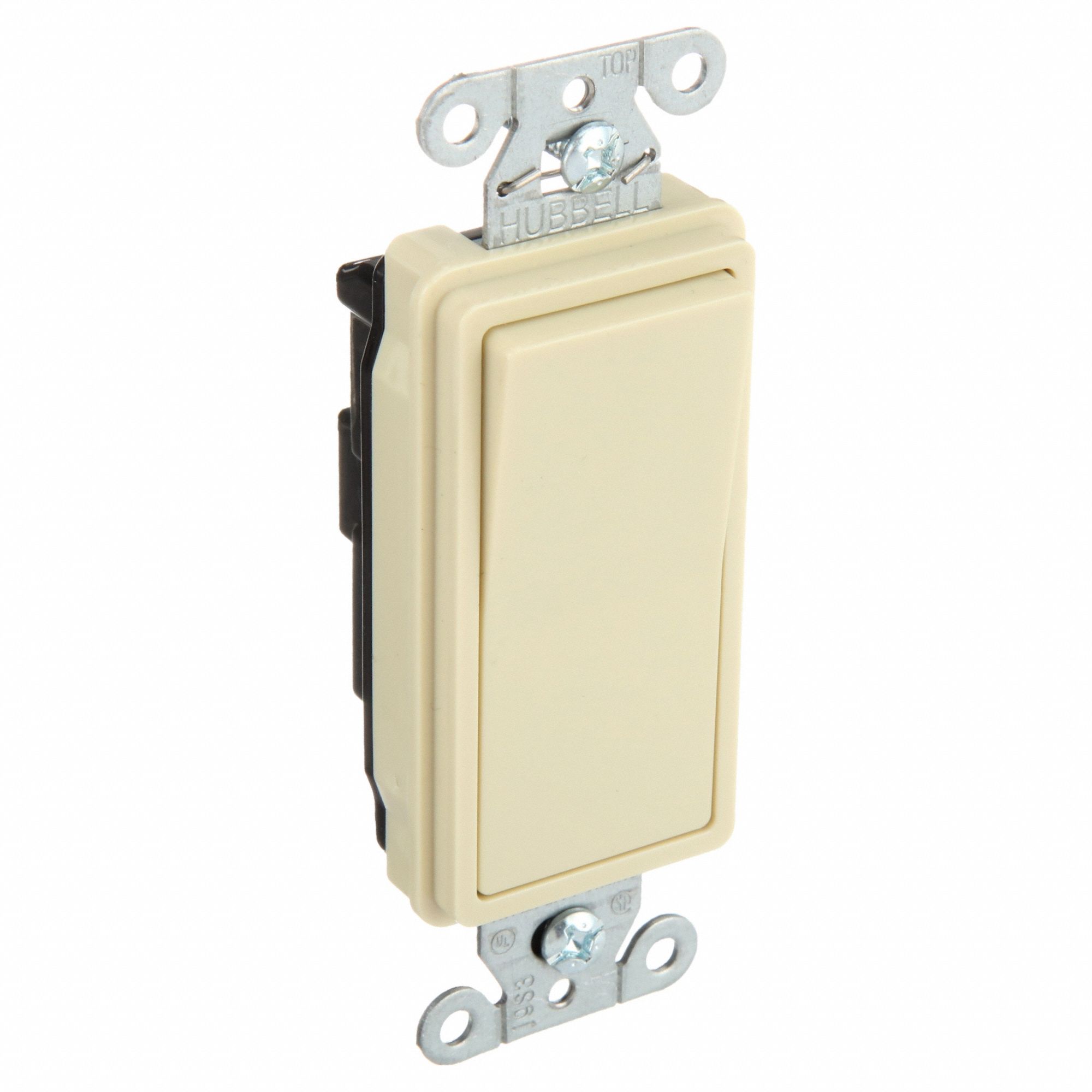 Rocker Switch, Single Pole, Wall Switch - 52HE83|9801I - Grainger