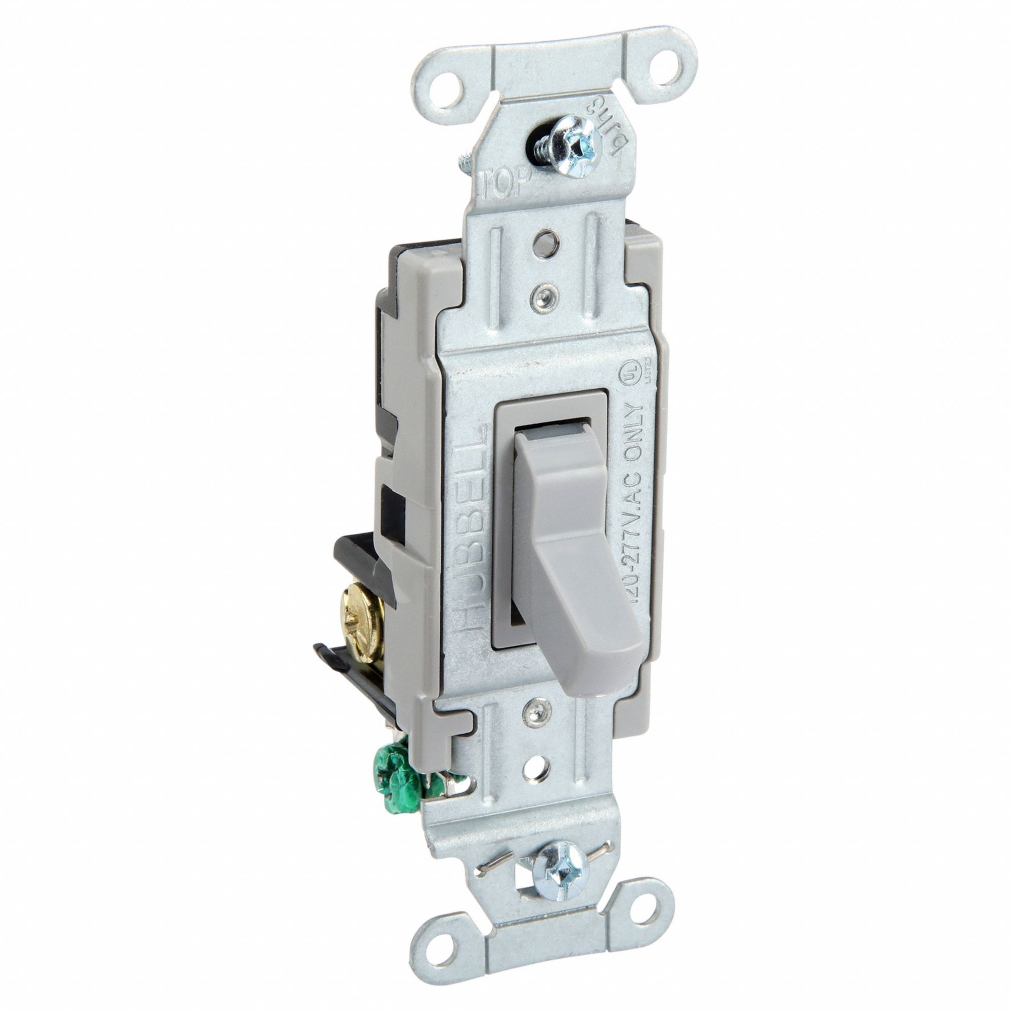 Toggle Switch, 3-Way, Wall Switch - 52HF09|CSB315BGRY - Grainger