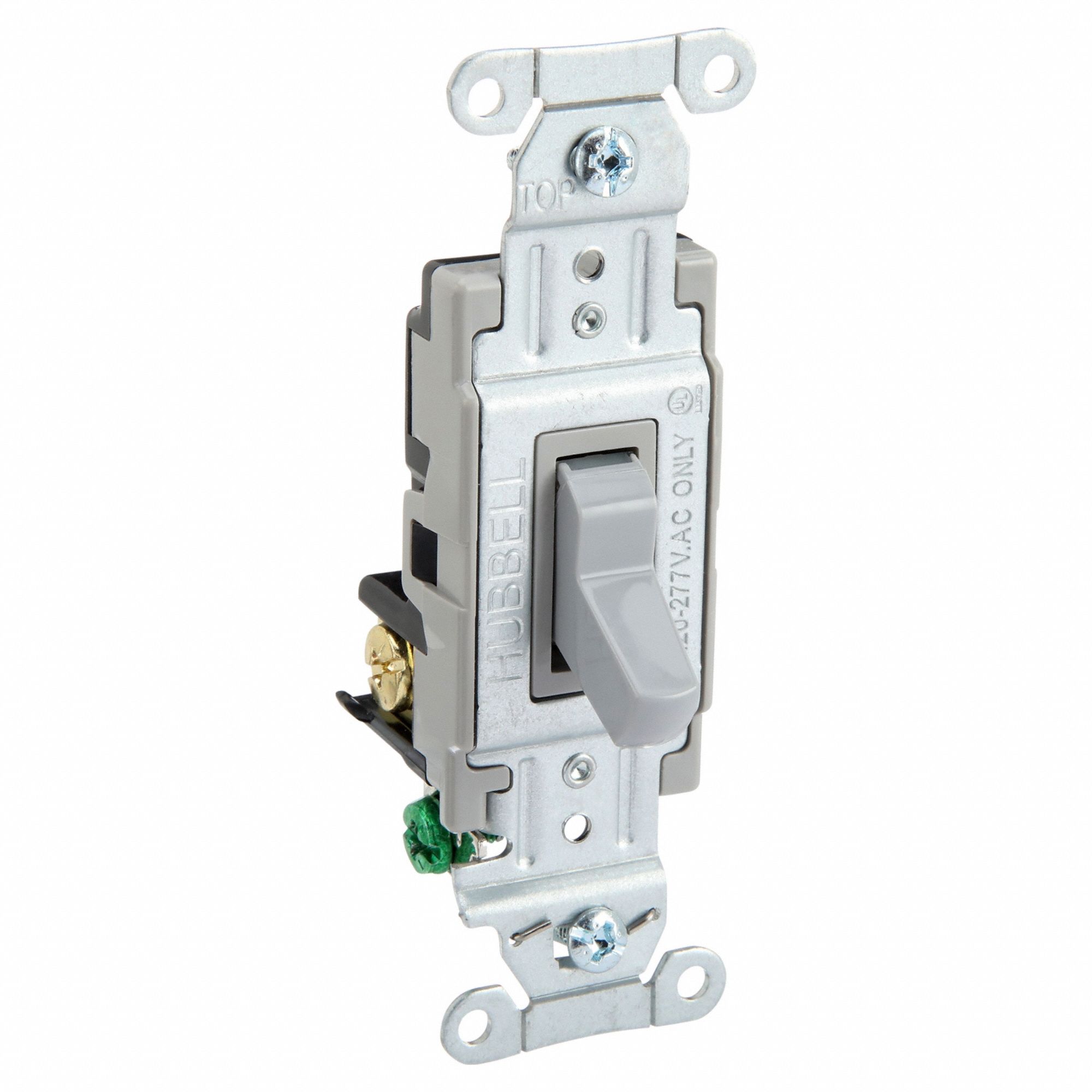 Toggle Switch, 3-Way, Wall Switch - 52HF12|CSB320BGRY - Grainger