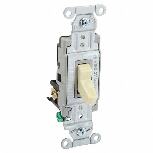 Toggle Switch, 3-Way, Wall Switch - 52HF13|BRYCSB320BI - Grainger