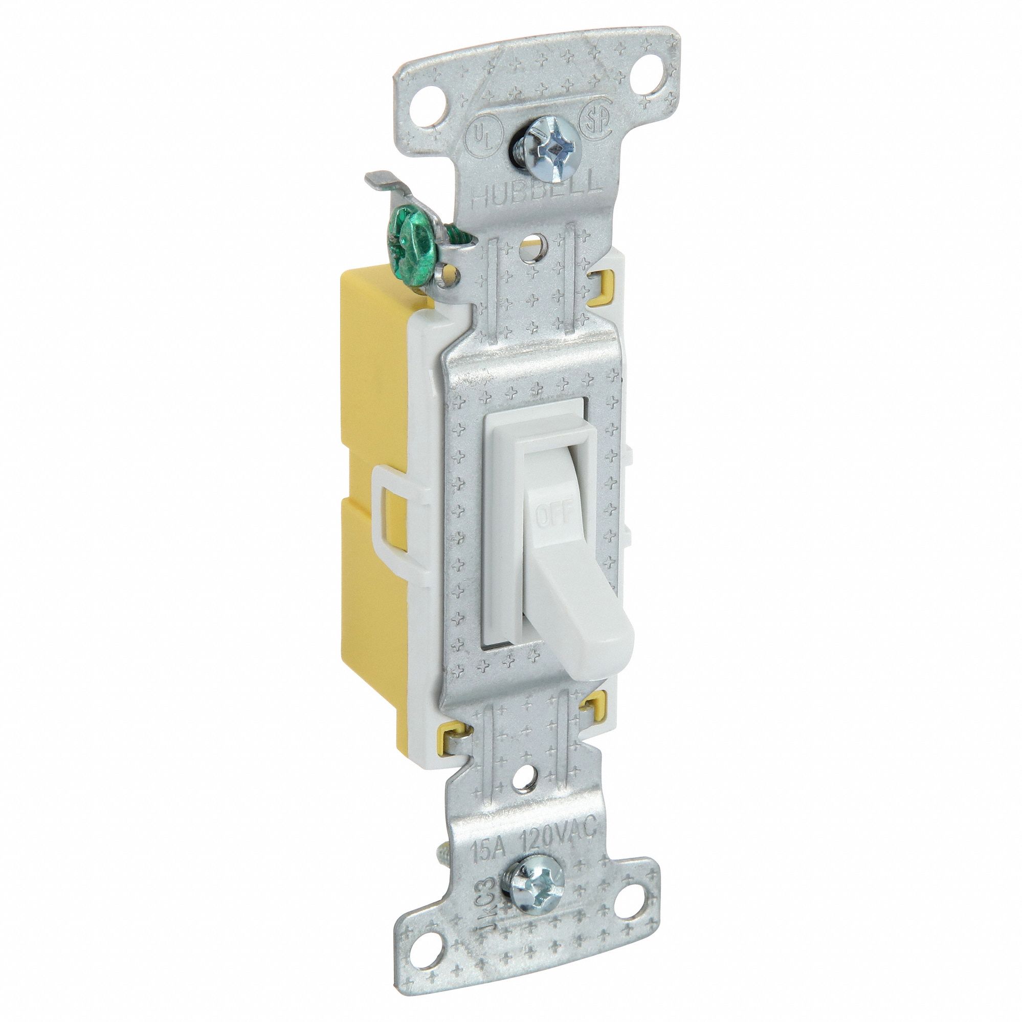 Toggle Switch, Single Pole, Wall Switch - 52HF16|RS115W - Grainger