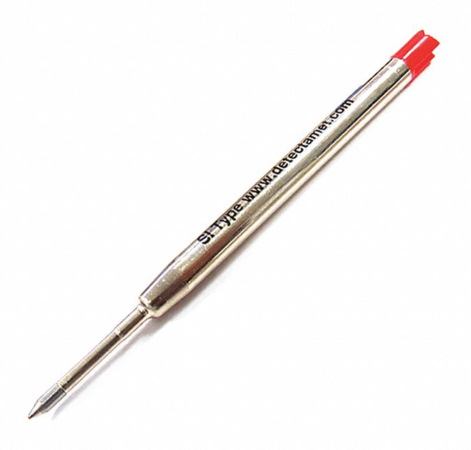 DETECTAMET, INC., Red, Rollerball, Pen Ink Refill - 52HU38|100-I03 ...