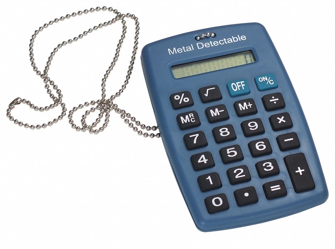 DETECTAMET, INC., LCD, 8 Digits Displayed, Portable Calculator - 52HV56 ...