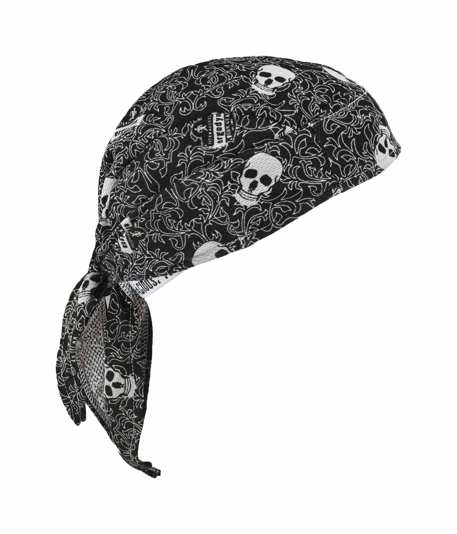 CHILL-ITS BY ERGODYNE, Black/White, Universal, Dew Rag - 52HZ89|6615 ...