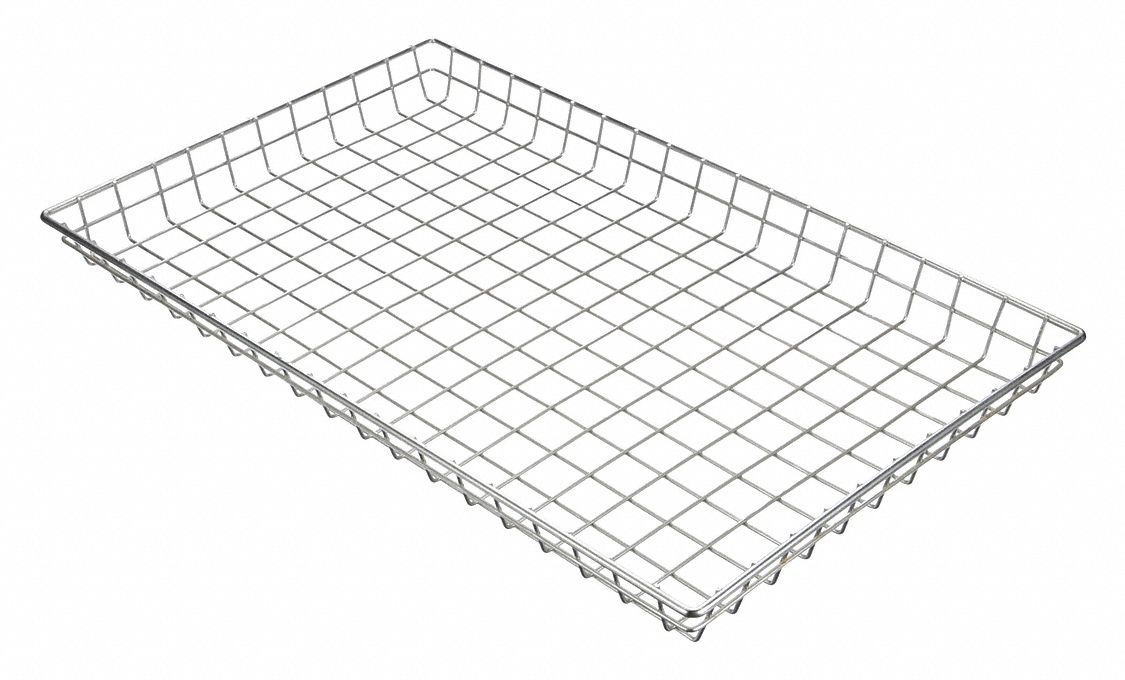 MARLIN STEEL WIRE PRODUCTS, Material Handling Basket, Steel, Storage ...