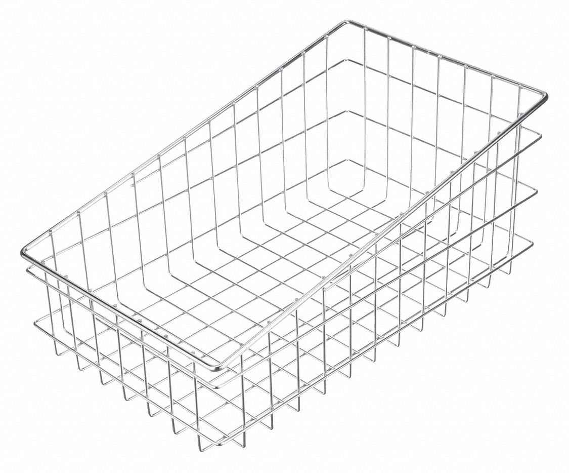 MARLIN STEEL WIRE PRODUCTS, Rack Basket, Steel, Storage Basket - 52JA70 ...