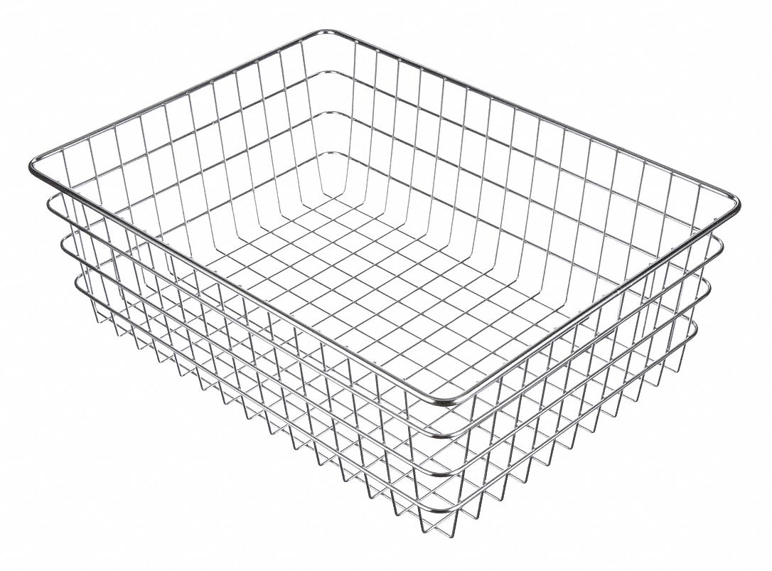 MARLIN STEEL WIRE PRODUCTS, Display Basket, Steel, Storage Basket ...
