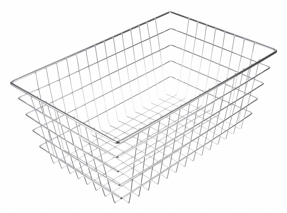MARLIN STEEL WIRE PRODUCTS, Display Basket, Steel, Storage Basket ...