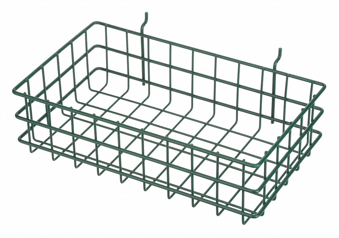MARLIN STEEL WIRE PRODUCTS, Display Basket, Stainless Steel, Storage ...