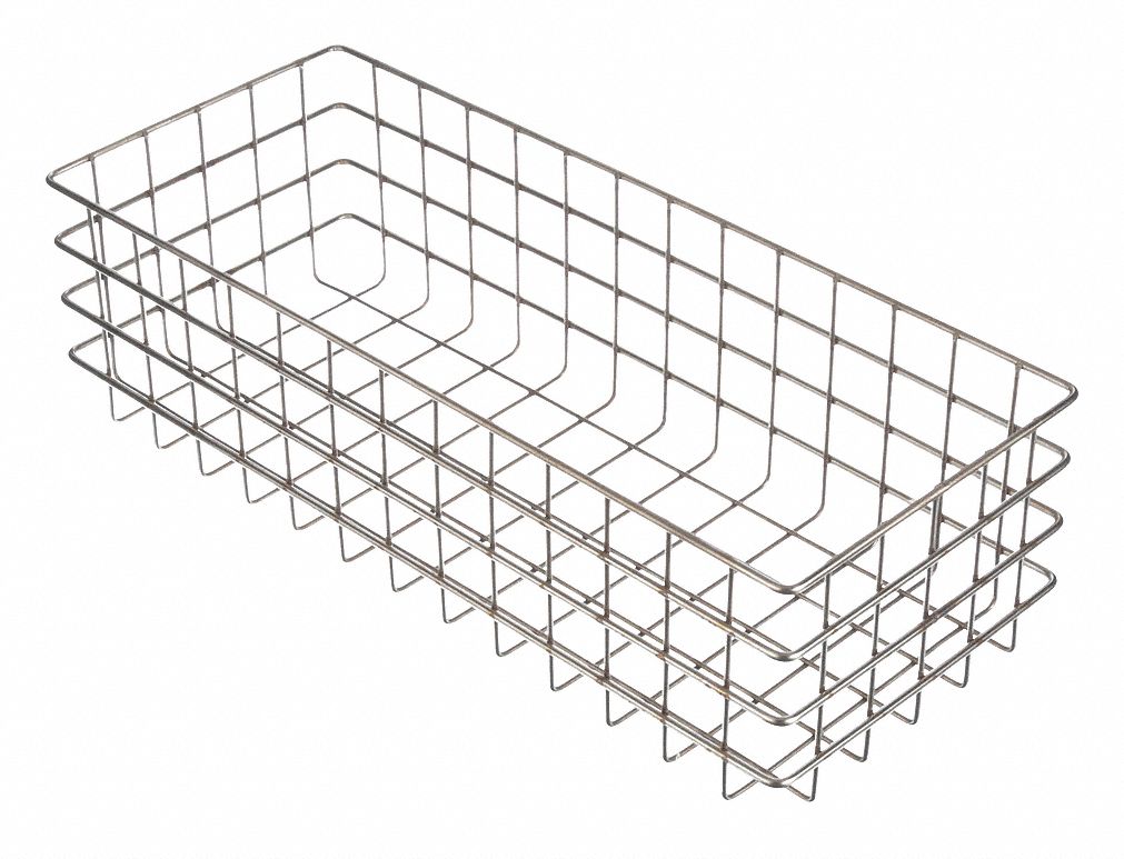 MARLIN STEEL WIRE PRODUCTS, Rack Basket, Steel, Storage Basket - 52JC03 ...