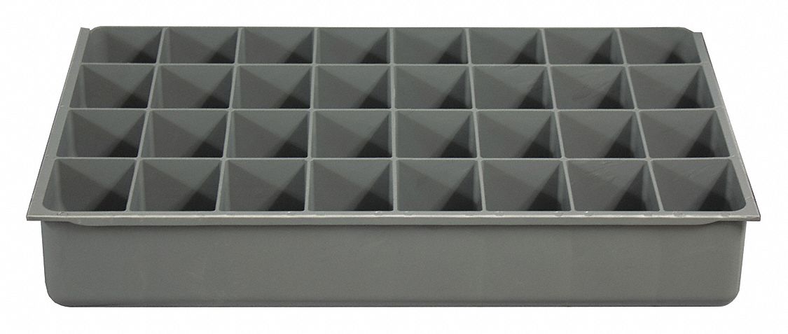 DURHAM MFG Compartment Drawer Insert: 18 in x 12 in x 3 in, 32 ...