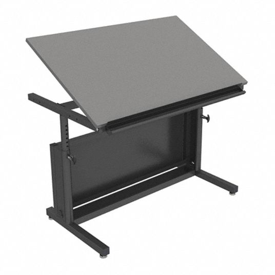 VERSA PRODUCTS, 48 in Overall Lg, 30 in Overall Wd, Drafting Table ...