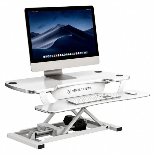 VERSA PRODUCTS, Electronic, White, Electric Sit-Stand Desk - 52JD86 ...