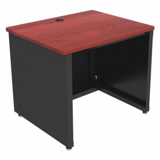 VERSA PRODUCTS, Laminated Wood, Red, Office Desk - 52JD89|VT1093630-01 ...