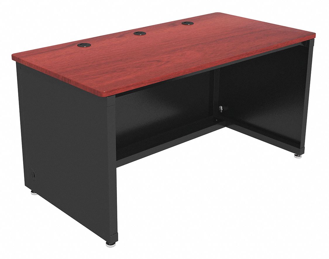 VERSA PRODUCTS, Laminated Wood, Gray, Office Desk - 52JD90|VT1096030-01 ...