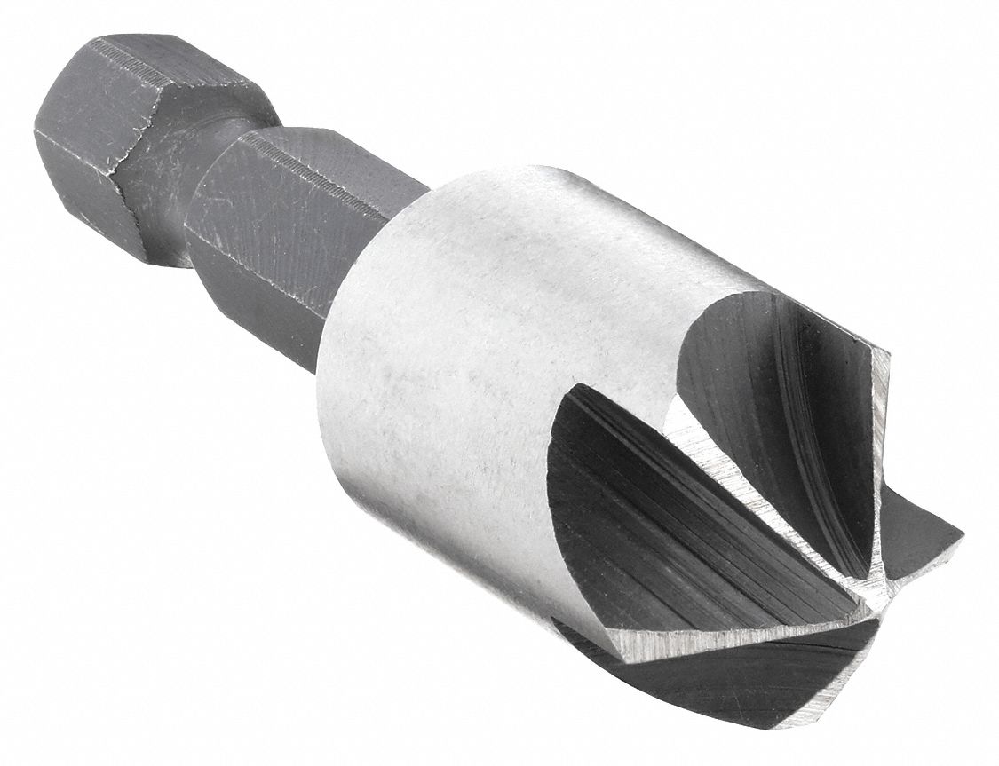 EAZYPOWER, 3/8 in Body Dia., 1/4 in Shank Dia., Countersink - 52JL94 ...