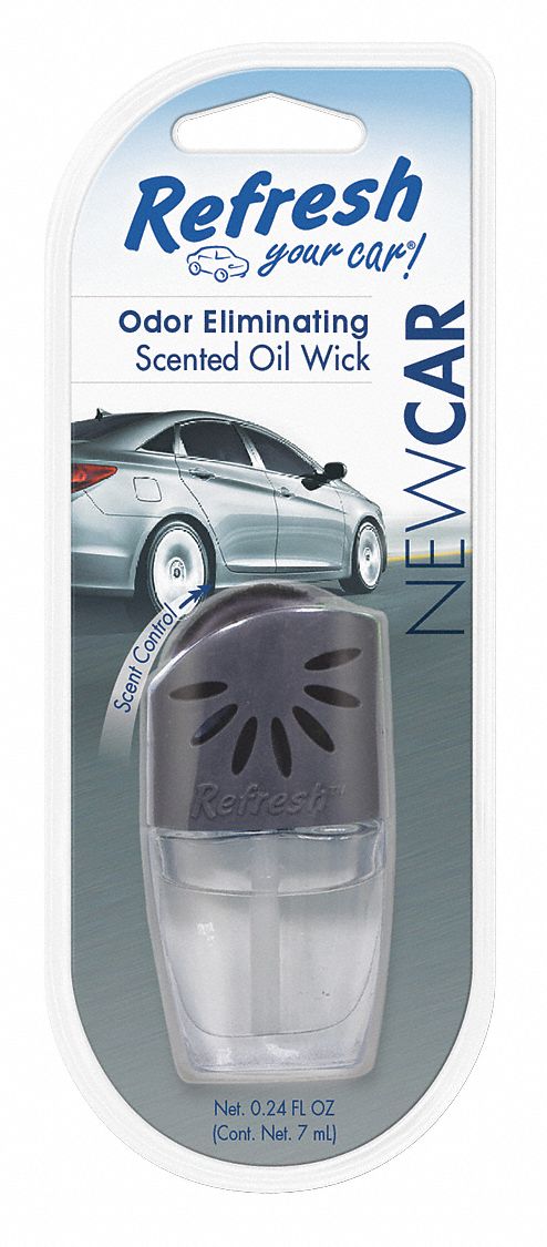 REFRESH, New Car, Clear, Air Freshener - 52JM20|09827 - Grainger