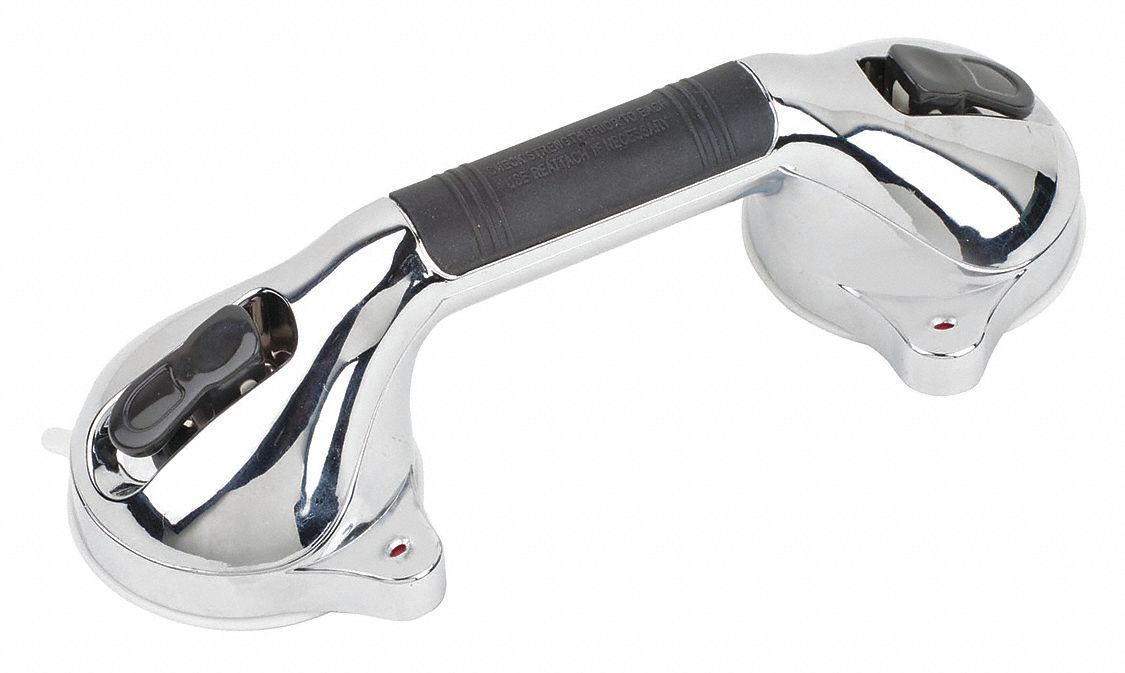 HEALTHSMART, Straight, 12 in Lg, Grab Bar - 52JT62|521-1561-1912 - Grainger