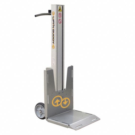 LIFT'N BUDDY, 200 lb, 1/4 in to 38 1/2 in, Powered-Lift/Manual-Push ...