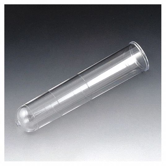 Polystyrene, 0.27 oz Capacity - oz, Test Tube with Rim - 52JW24|119010 ...