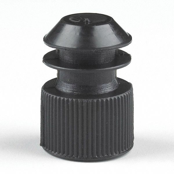 16 mm Dia, Black, Cap - 52JW52|116152K - Grainger