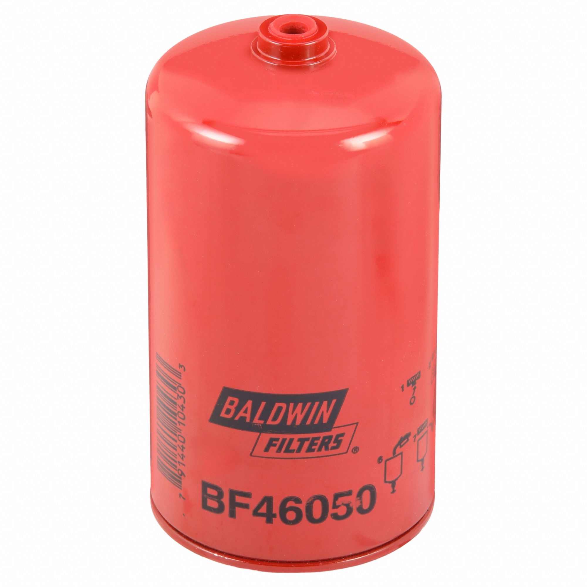 BALDWIN FILTERS, Spin-On, 7 5/16 in Overall Lg, Fuel Filter - 52KA87 ...