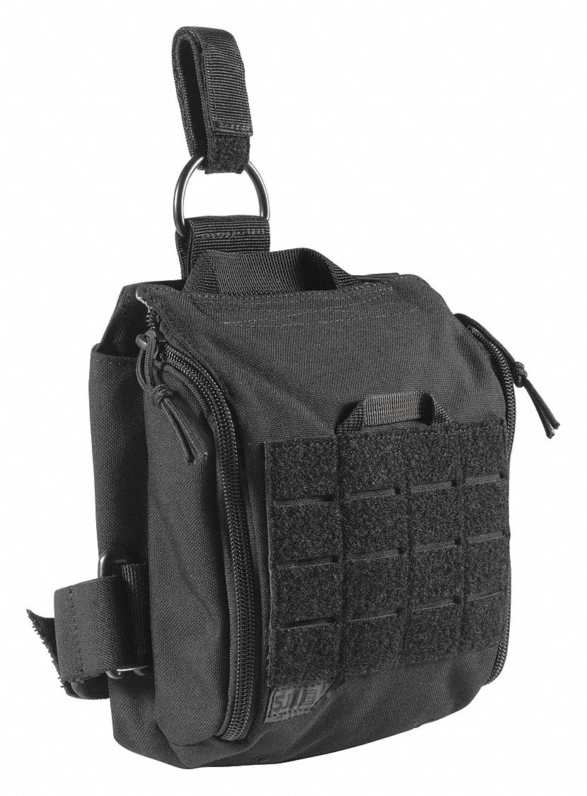 5.11 TACTICAL, Black, Nylon, Drop Leg Pouch - 52KJ76|56301 - Grainger