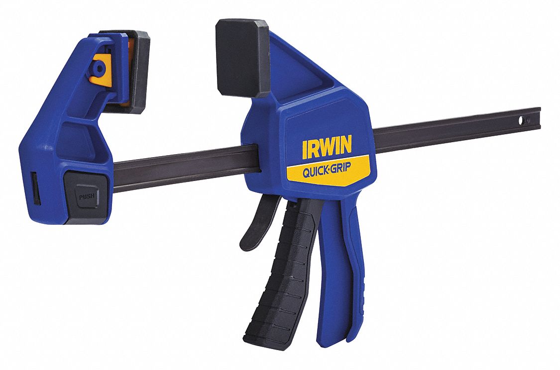 IRWIN, Flat, 12 in Max Jaw Opening, Bar Clamp - 52LA95|1964718 - Grainger