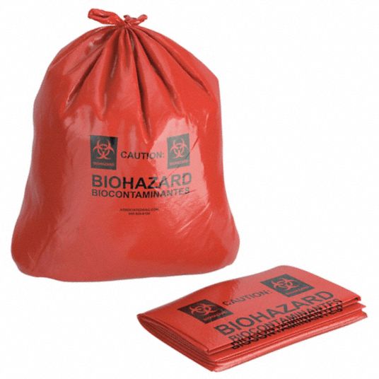 HONEYWELL NORTH, 10 gal Capacity, 24 in Overall Wd, Biohazard Bags ...