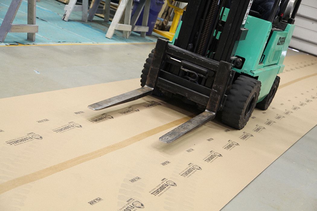 TRIMACO Floor Protection Board: Extra Heavy Duty, 45 mil Thick, 100 ft ...