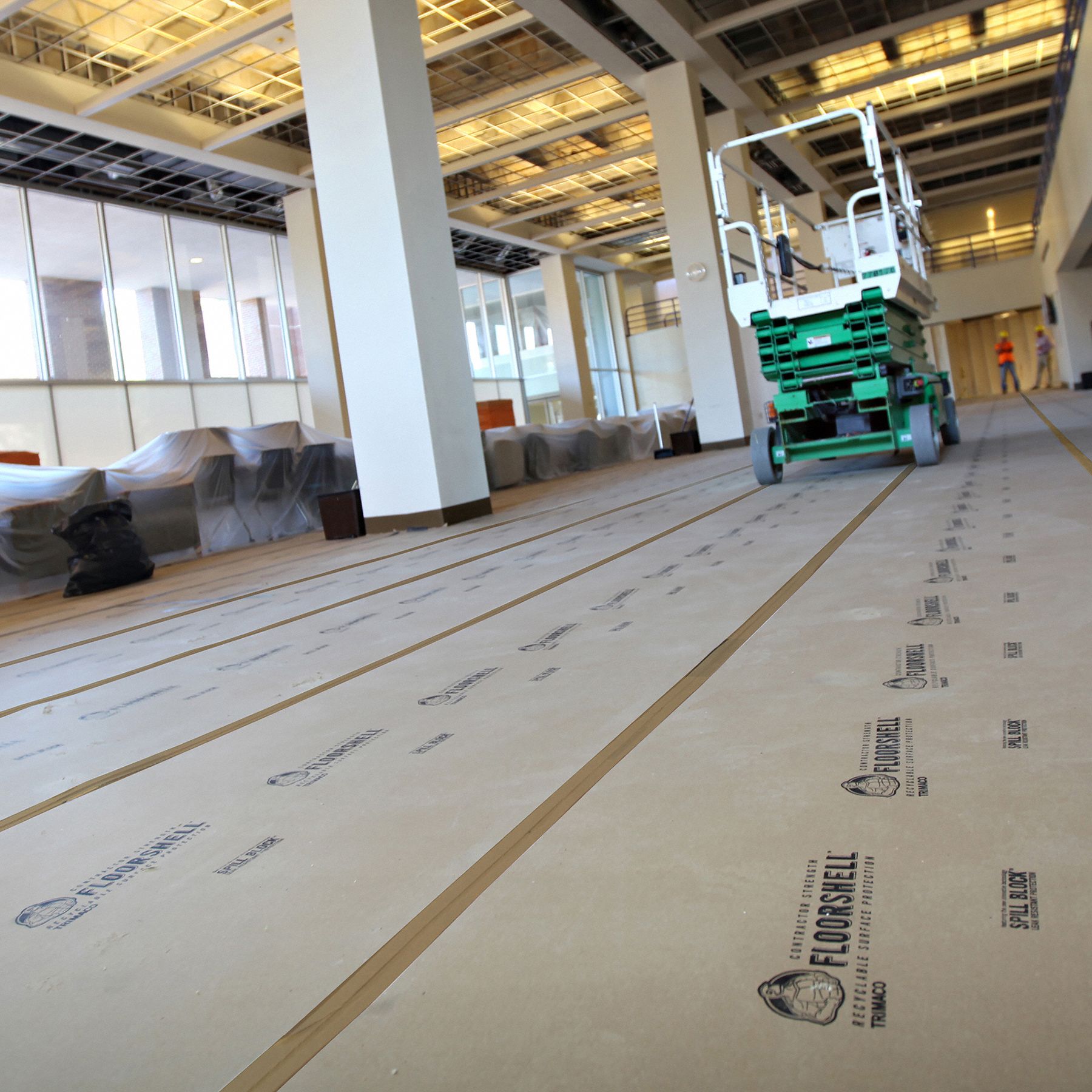 TRIMACO Floor Protection Board: Extra Heavy Duty, 45 mil Thick, 100 ft ...