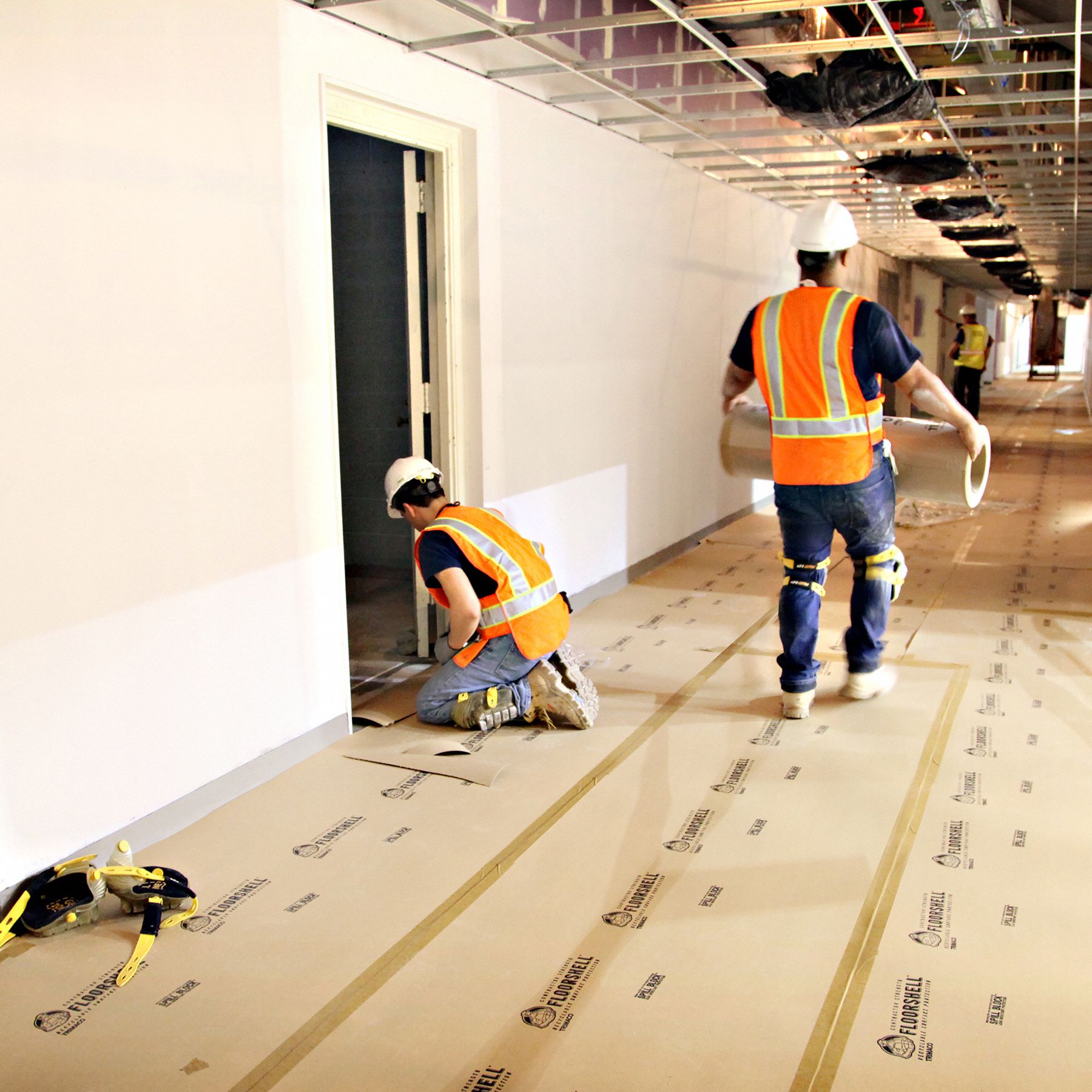 TRIMACO Floor Protection Board: Extra Heavy Duty, 45 mil Thick, 100 ft ...