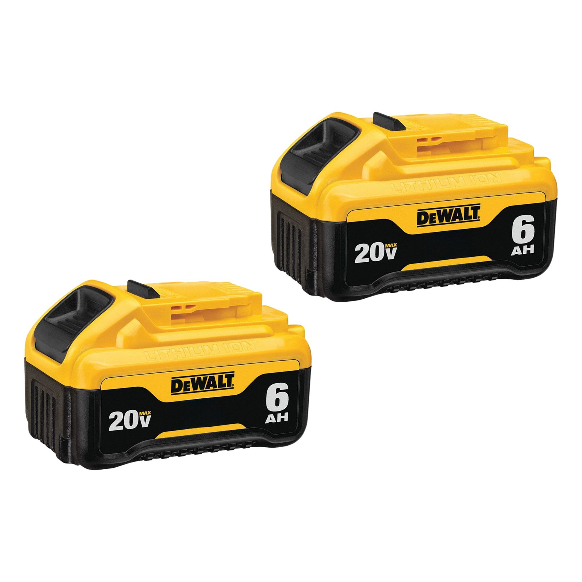 DEWALT, 20V MAX*, 6 Ah, Battery Pack - 52NA72|DCB206-2 - Grainger