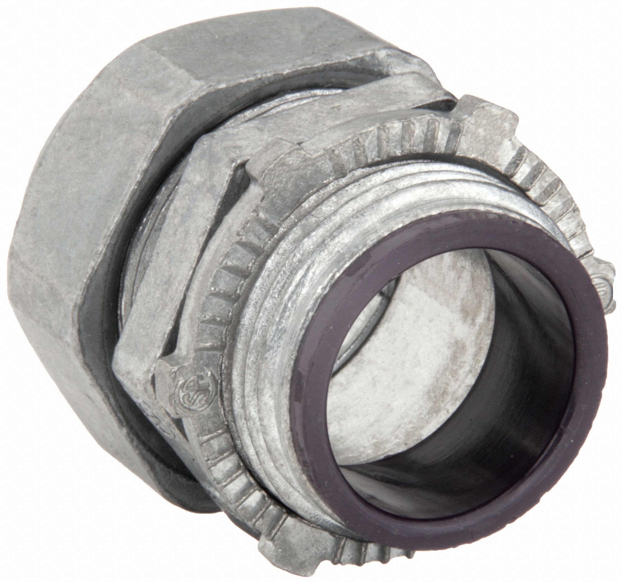 RACO Compression Conduit Connector: Zinc, 3/4 in Trade Size, 1 3/8 in ...