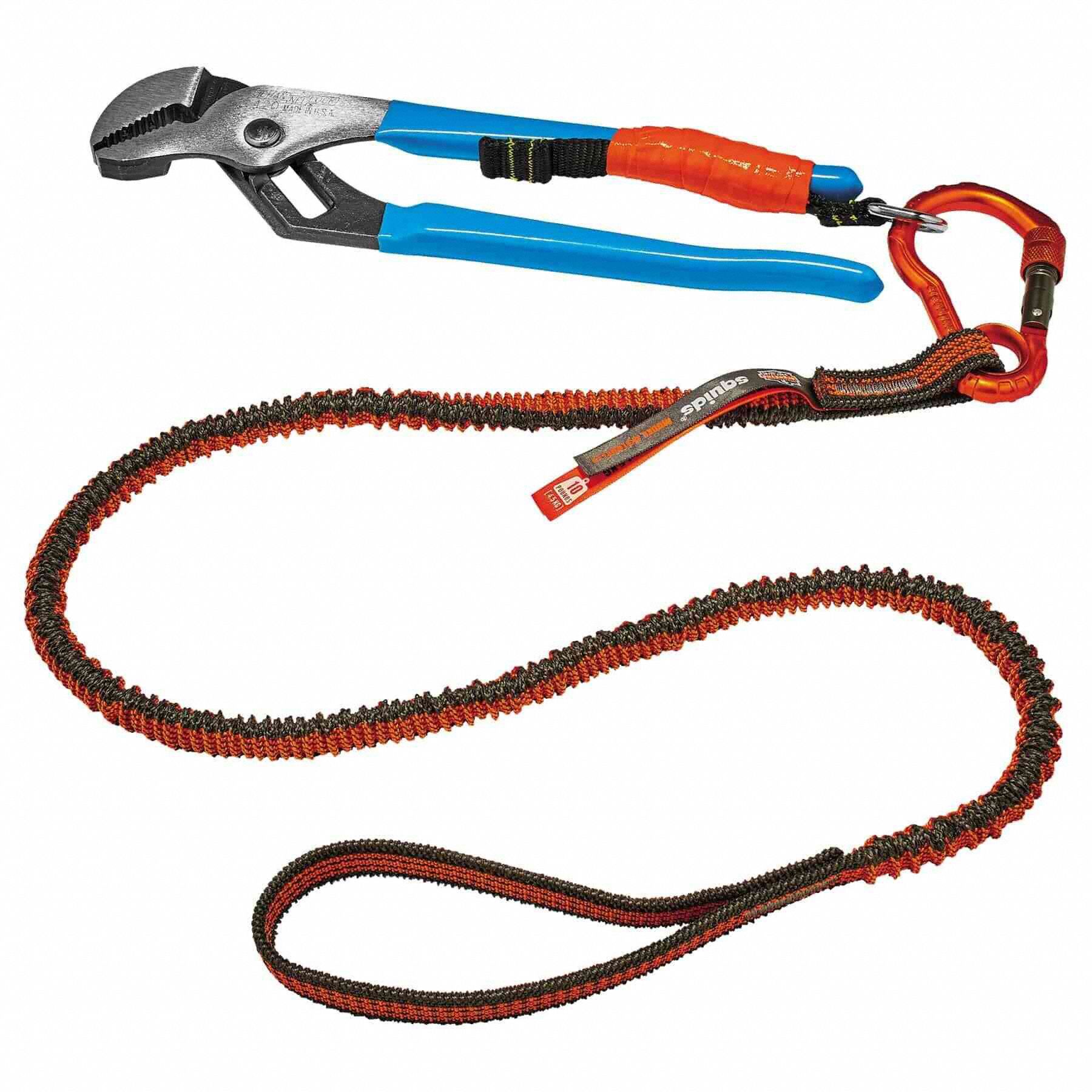 ERGODYNE Shock Absorbing Tool Lanyard: 10 lb Wt Capacity, Ergodyne ...